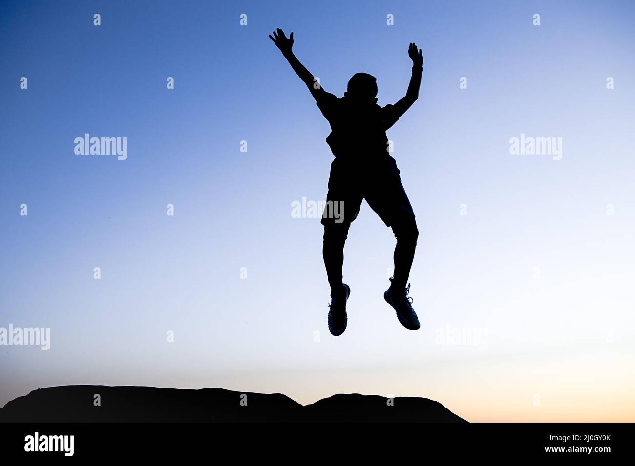 Leaping person hi-res stock photography and images - Alamy