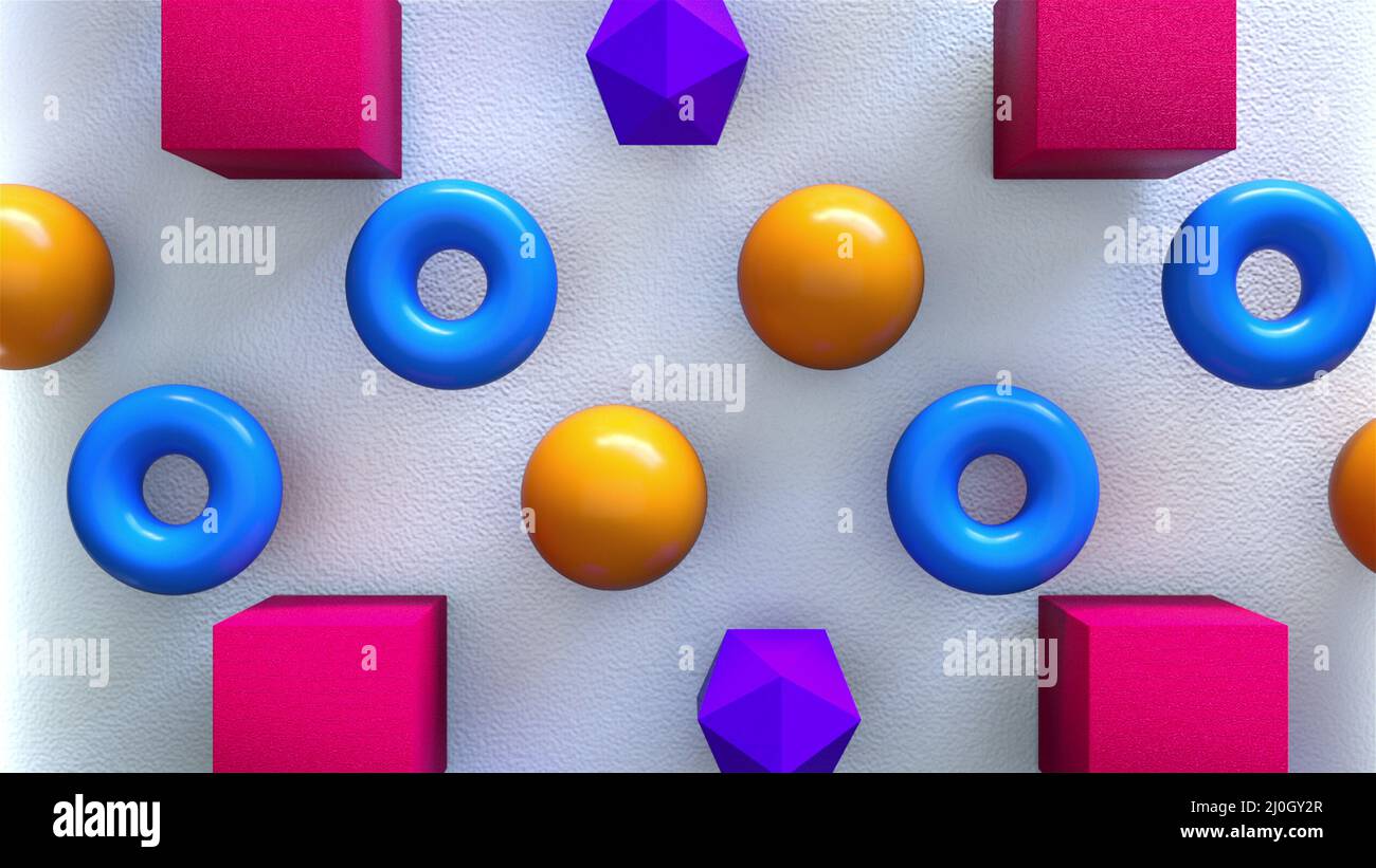 Geometric primitive composition Stock Photo - Alamy