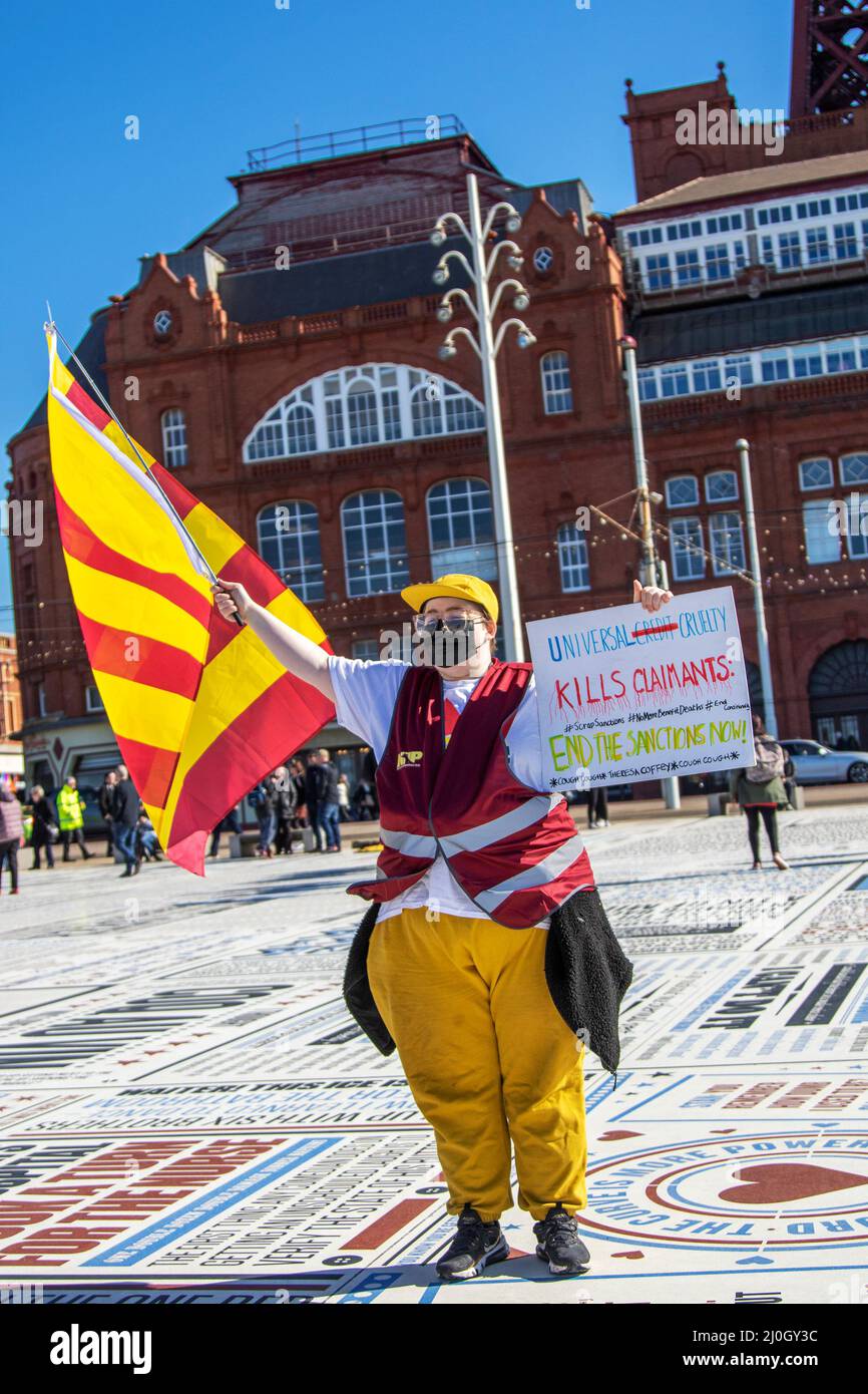 Blackpool, Lancashire.UK 19 March 2022; Boris Johnson will return to ...