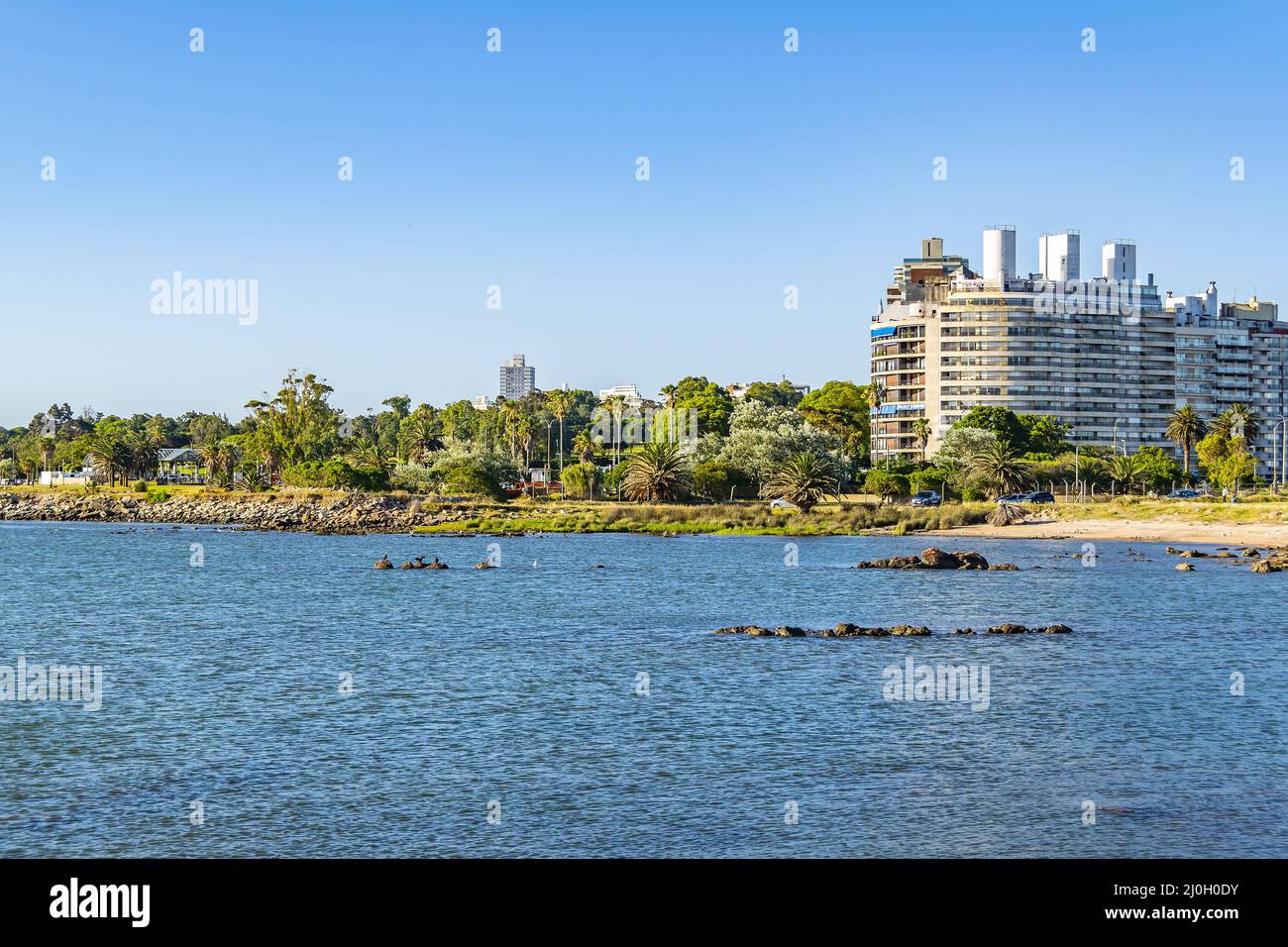 Urban Coastal Scene, Montevideo Uruguay Stock Photo - Alamy