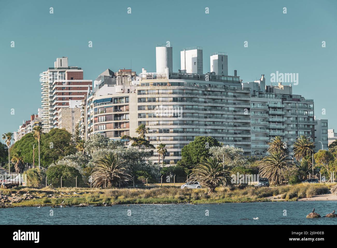 Urban Coastal Scene, Montevideo Uruguay Stock Photo - Alamy
