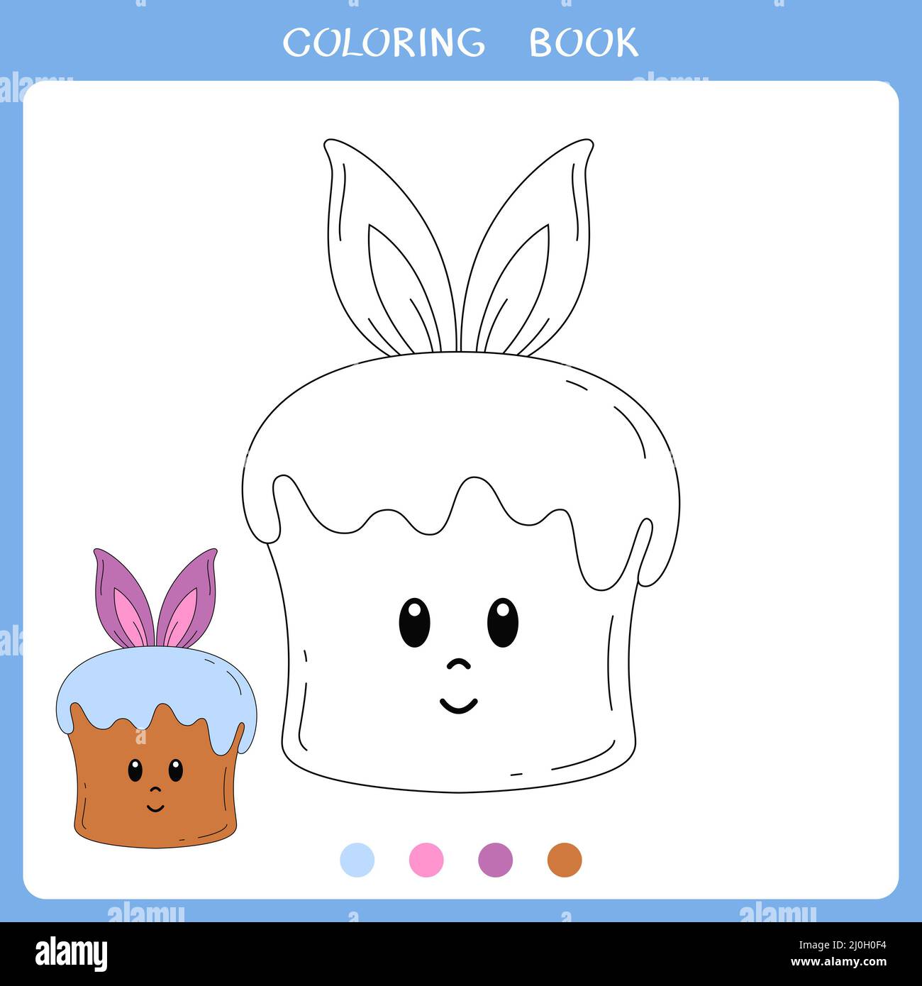 Easter coloring page hi-res stock photography and images - Alamy