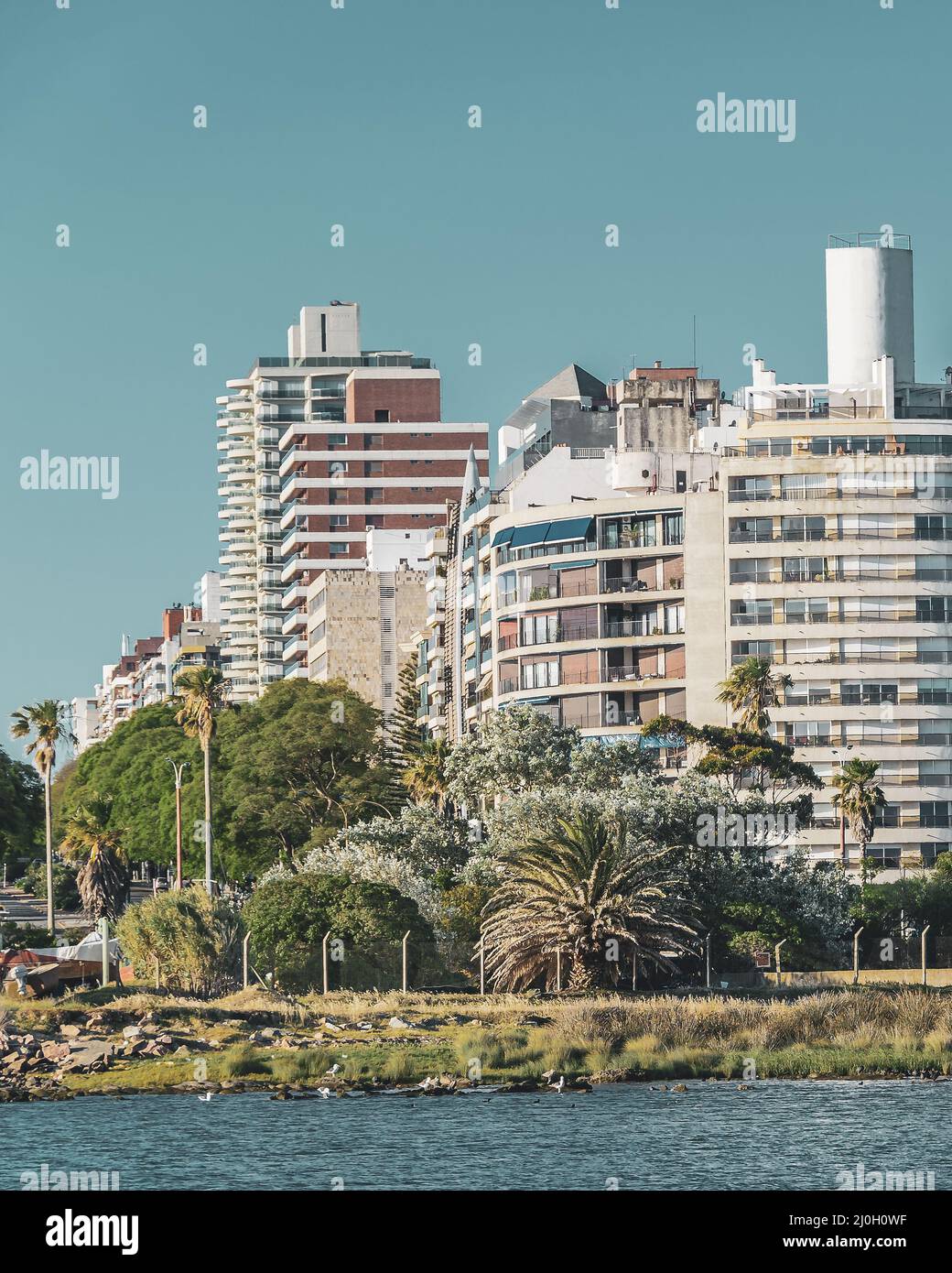 Urban Coastal Scene, Montevideo Uruguay Stock Photo - Alamy