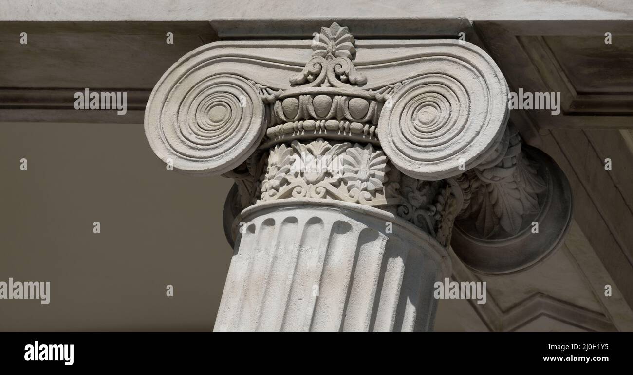 Detail ionic column capital hi-res stock photography and images - Alamy