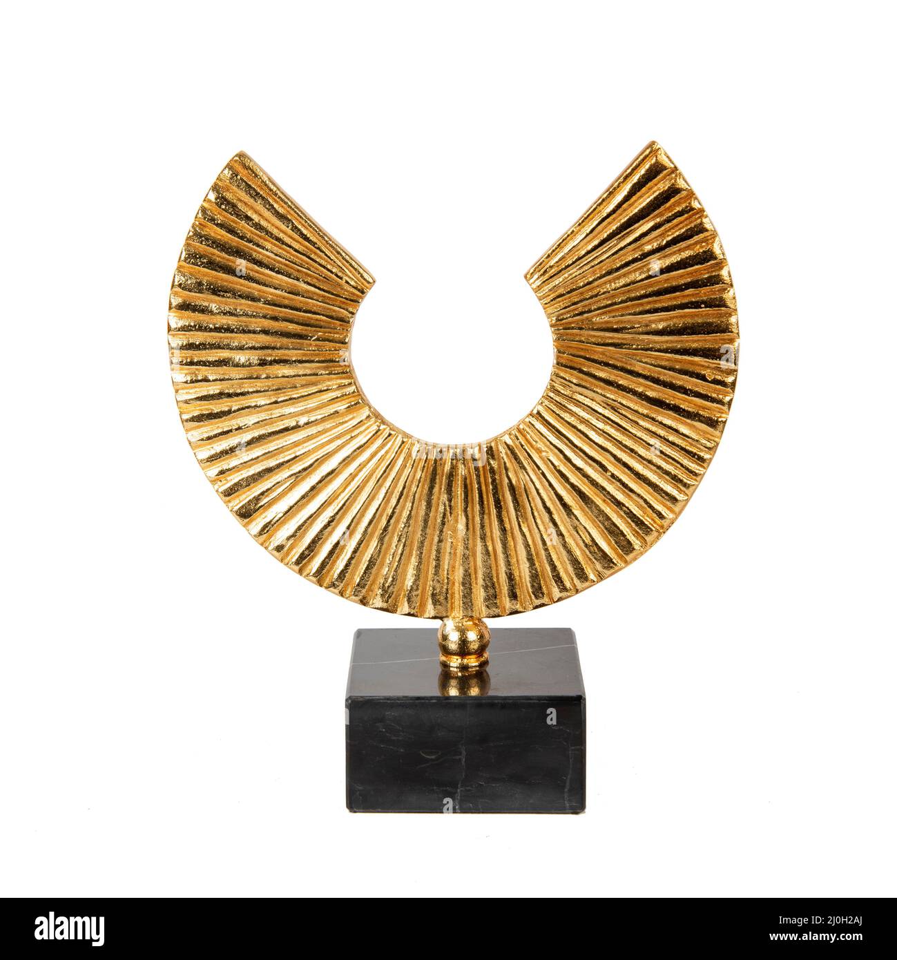 luxury home decor marble object isolated on white Stock Photo - Alamy