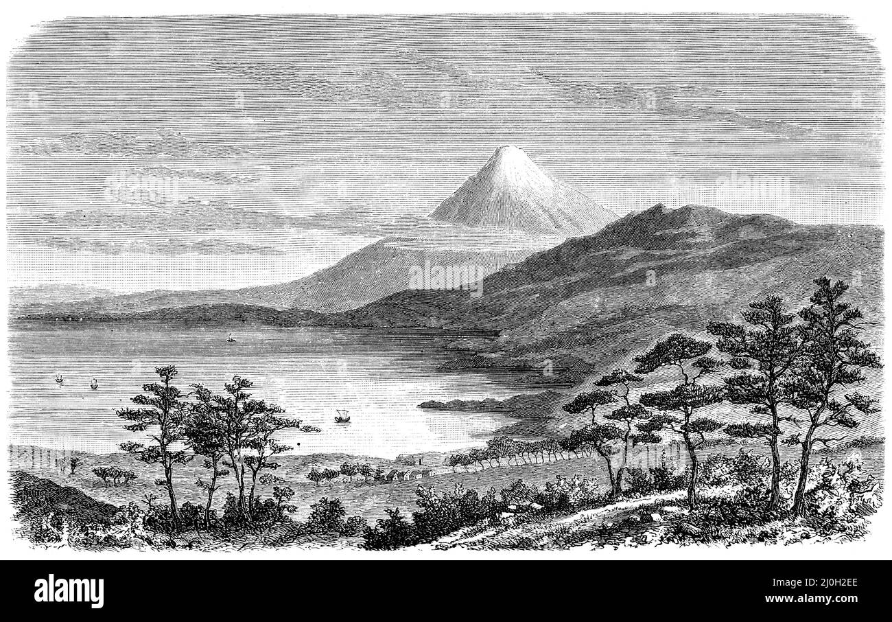 Fujiyama drawing hi-res stock photography and images - Alamy