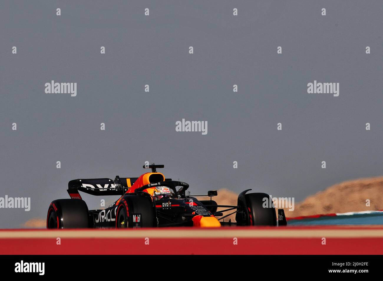 Max Verstappen (NLD) Red Bull Racing RB18. Bahrain Grand Prix, Saturday ...