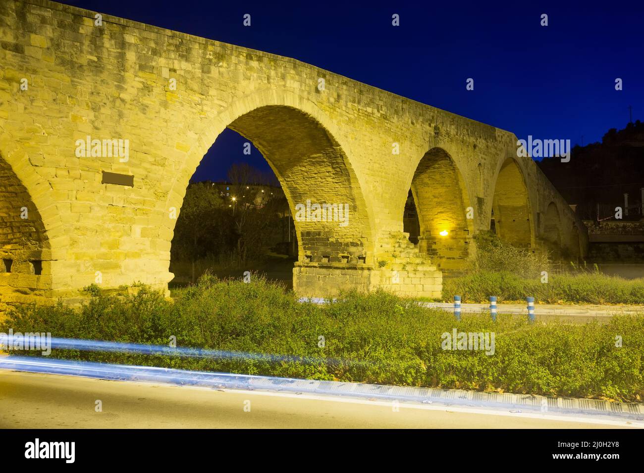 Old bridge by Church of Saint Ignatius Stock Photo - Alamy