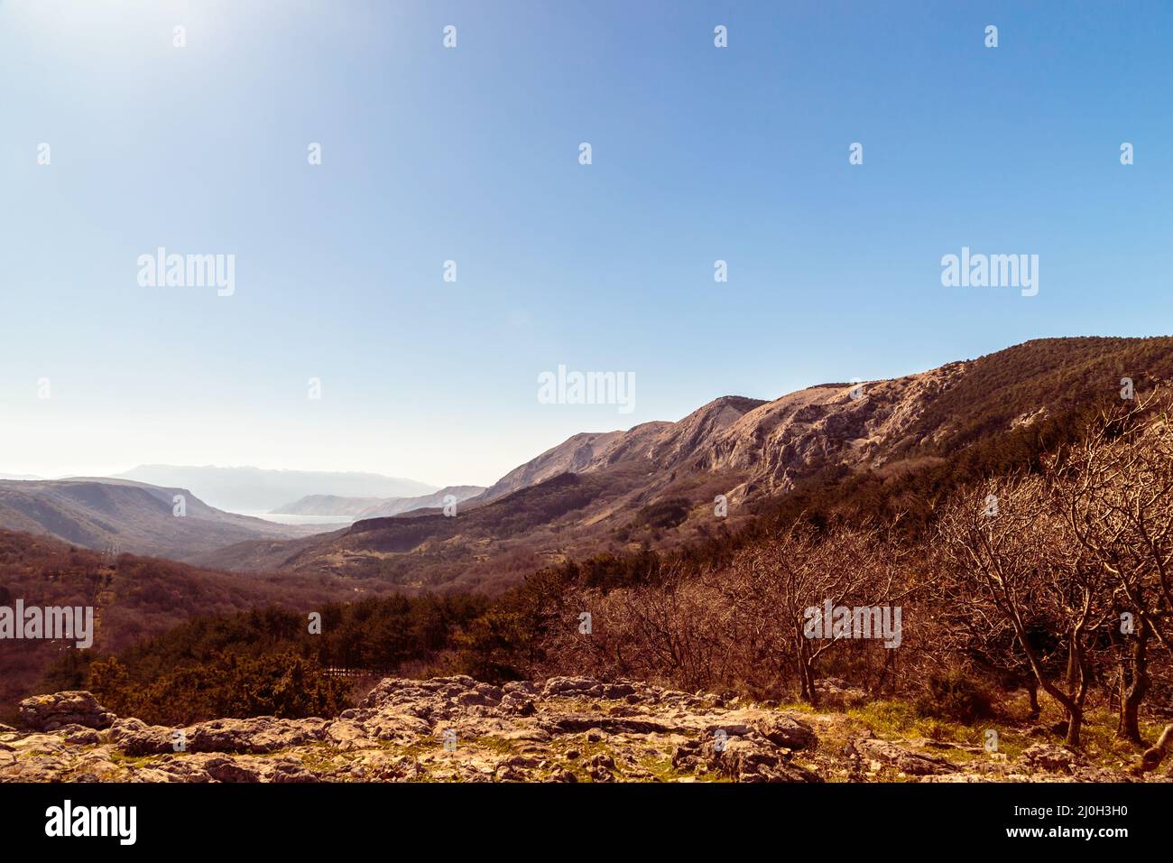 Spring in the dalmatian islands Stock Photo - Alamy