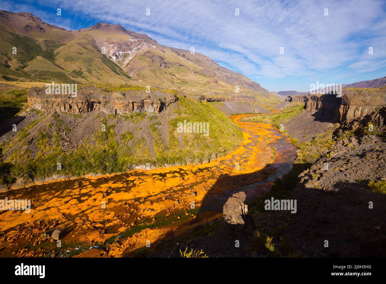 Salto del Agrio and Agrio river Stock Photo - Alamy