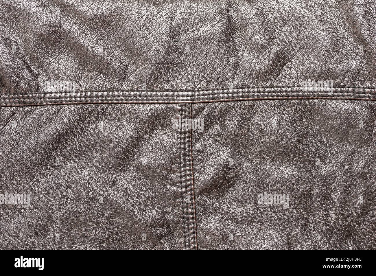 Genuine leather texture background of a jacket Stock Photo - Alamy