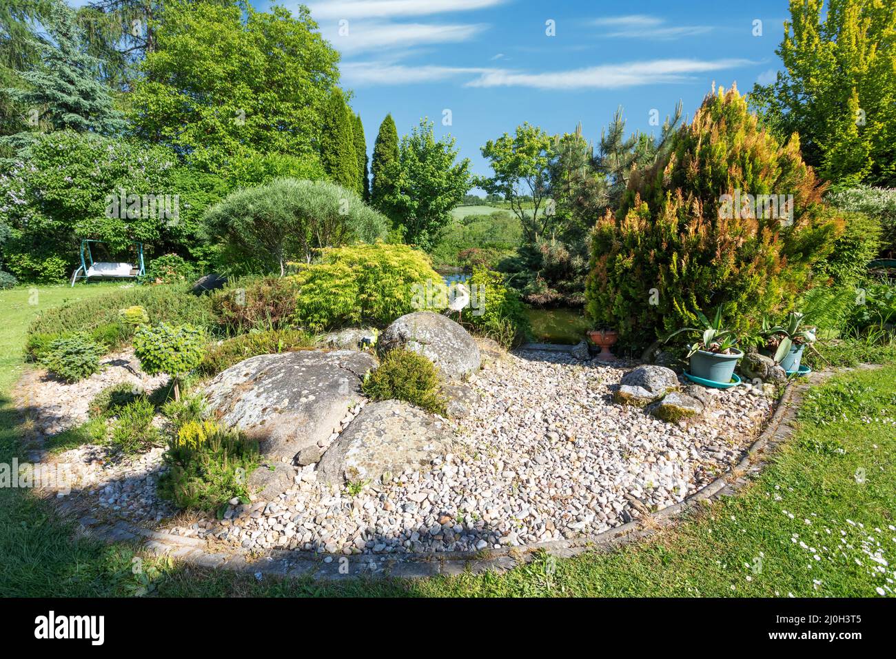 Conifer garden hi-res stock photography and images - Alamy