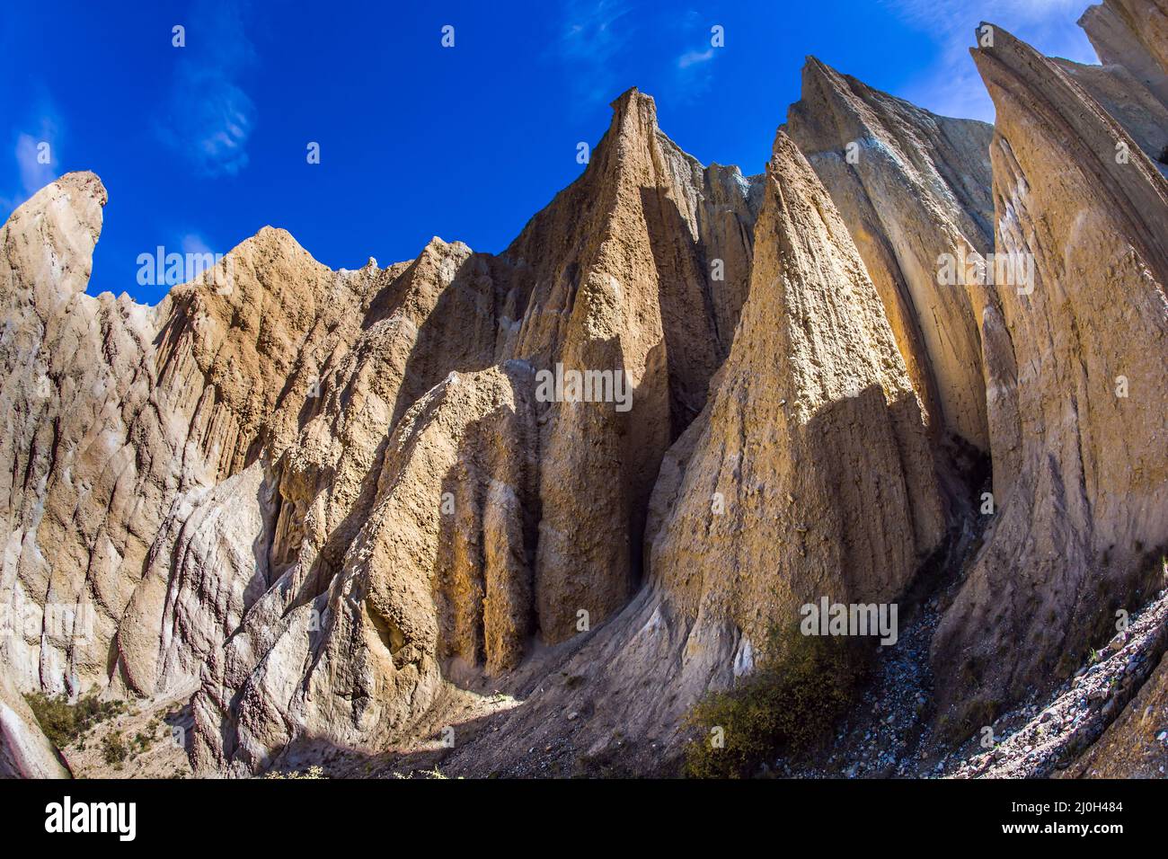 Picturesque clay outcrops Stock Photo - Alamy