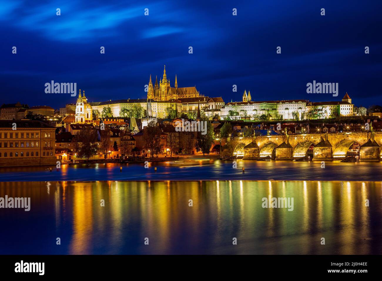 Prague vibrant scene castle hi-res stock photography and images - Alamy