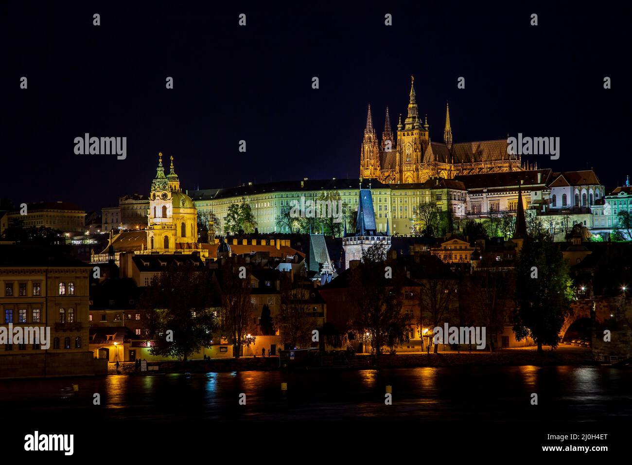 Prague vibrant scene castle hi-res stock photography and images - Alamy