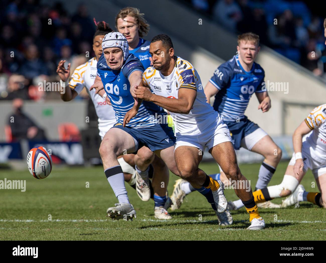 19th March 2022 ; AJ Bell Stadium, Sale, England; Premiership Rugby Cup ...