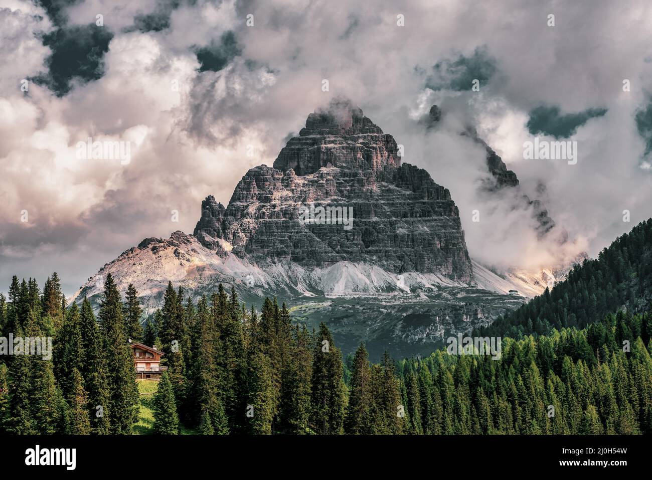 Aerial view three peaks hi-res stock photography and images - Alamy