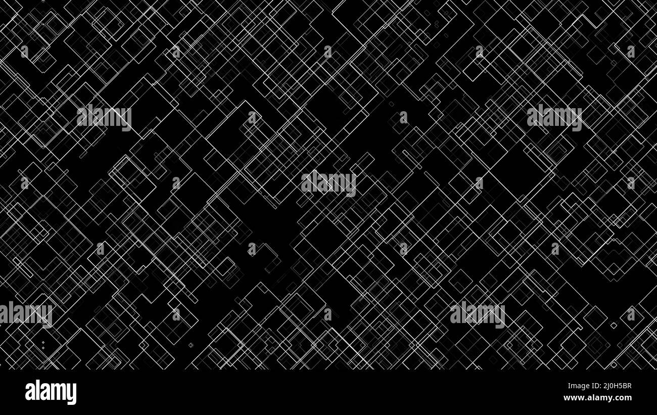 Computer generated cells of different sizes from thin lines. 3d ...