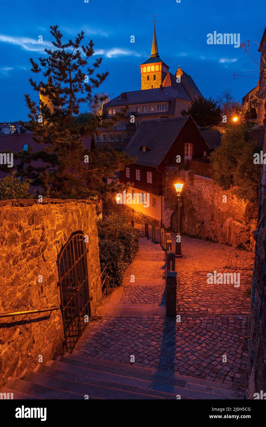 Bautzen old town at night Stock Photo - Alamy