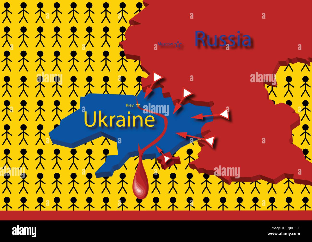 Russia Ukraine War Invasion Operation Stock Vector Image & Art - Alamy