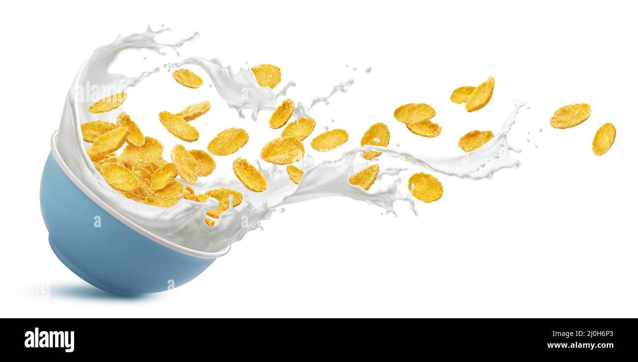 Cereal bowl milk splash hi-res stock photography and images - Alamy
