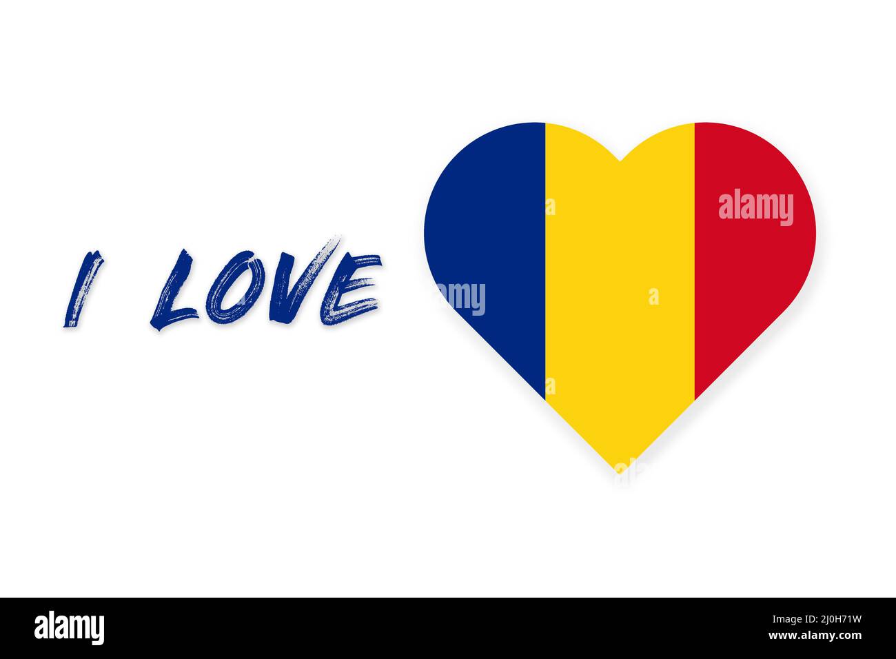 Love romania symbol heart flag hi-res stock photography and images - Alamy