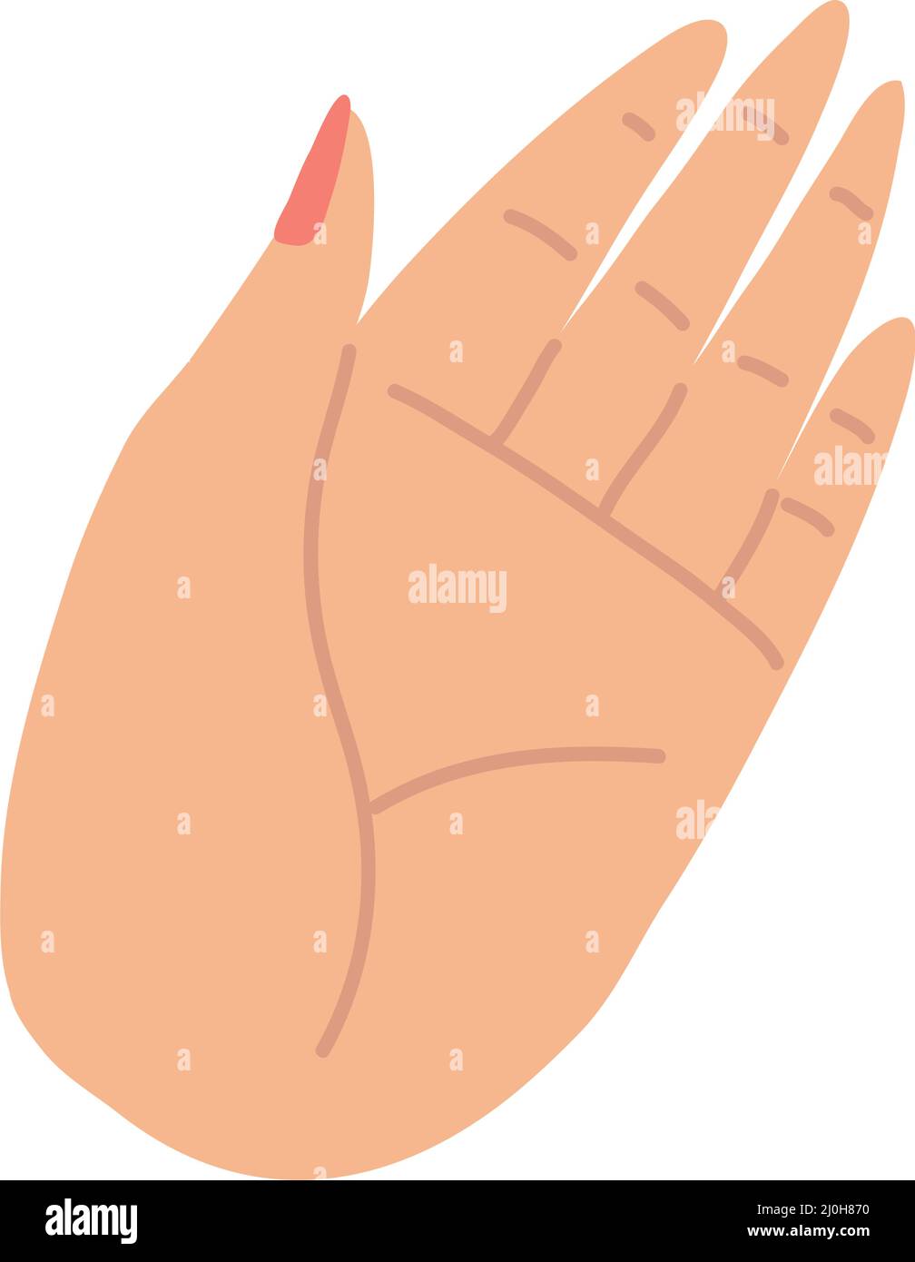 raised female hand Stock Vector Image & Art - Alamy