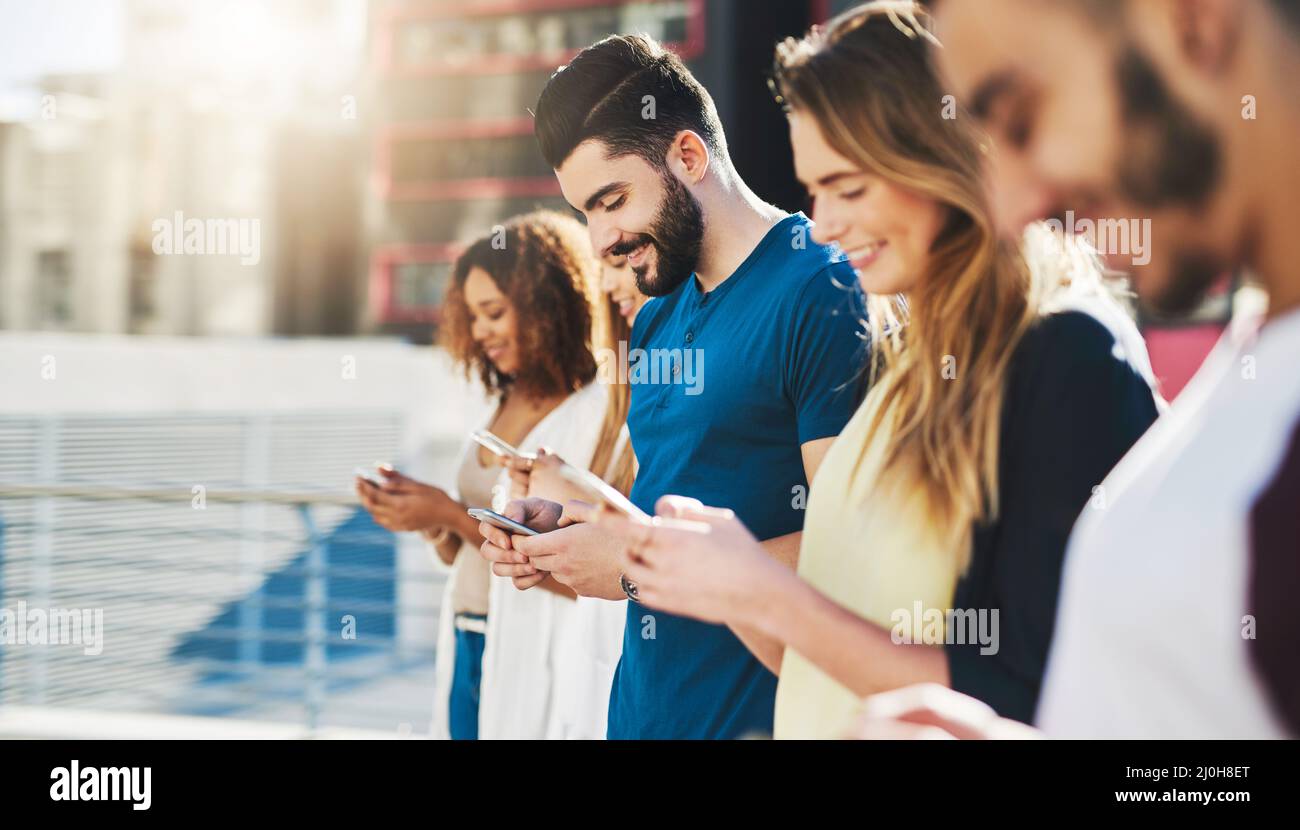 Connected is the only way to go. Cropped shot of a handsome young man ...