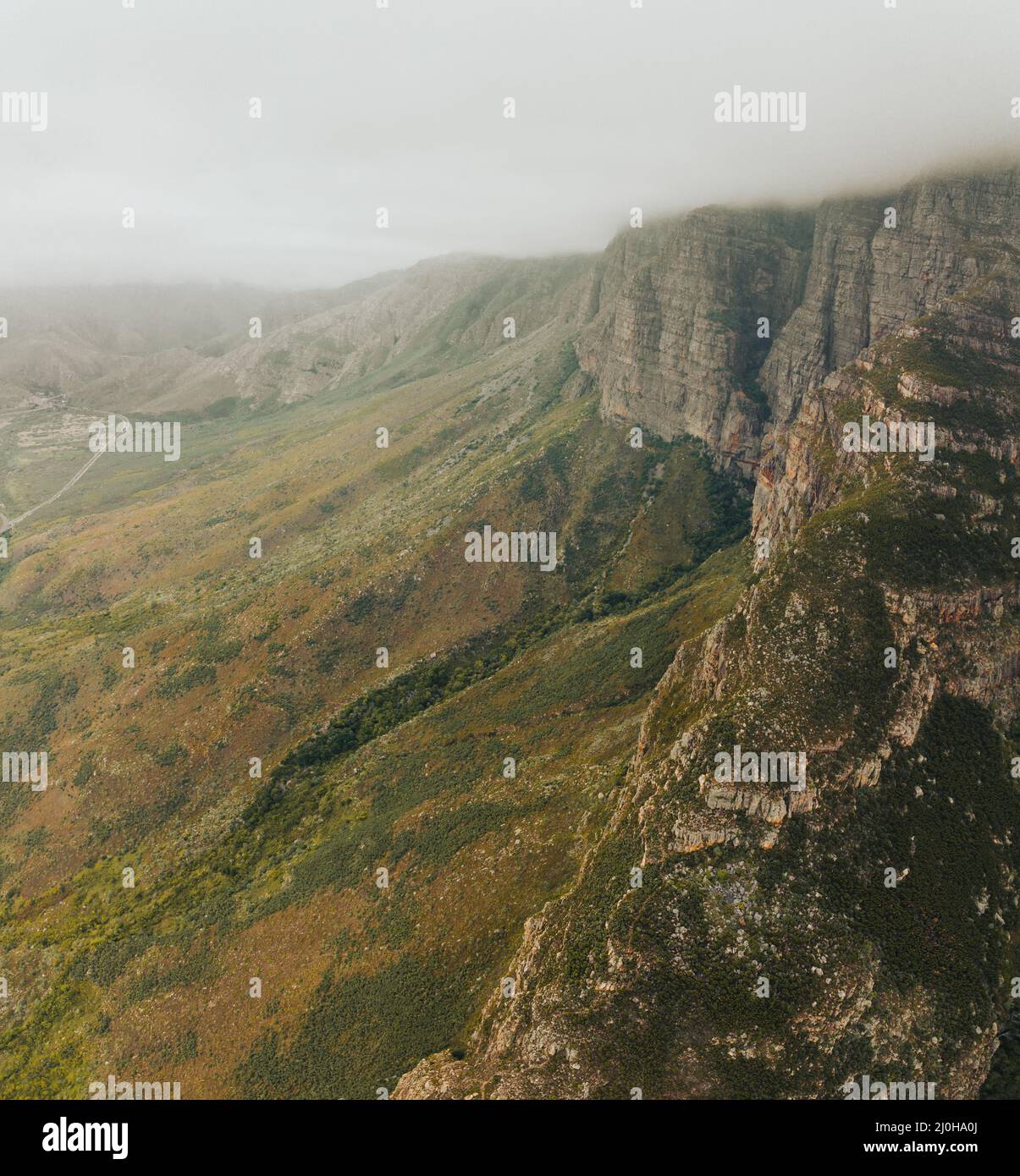 Beautiful landscape of lofty mountains in South Africa Stock Photo - Alamy