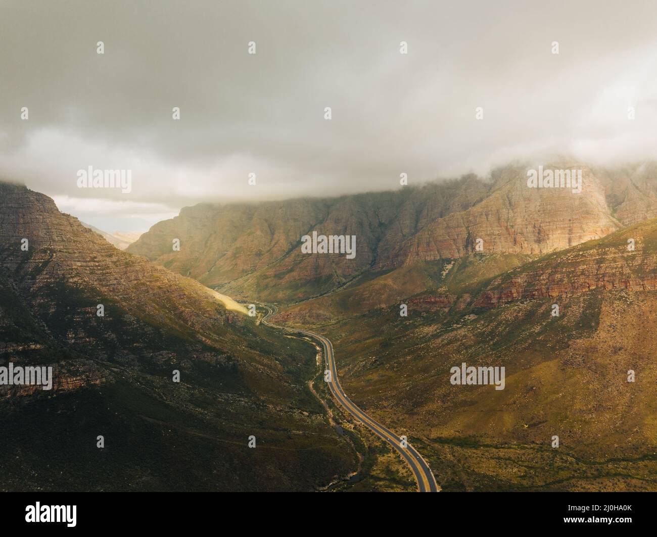 Beautiful landscape of lofty mountains in South Africa Stock Photo - Alamy
