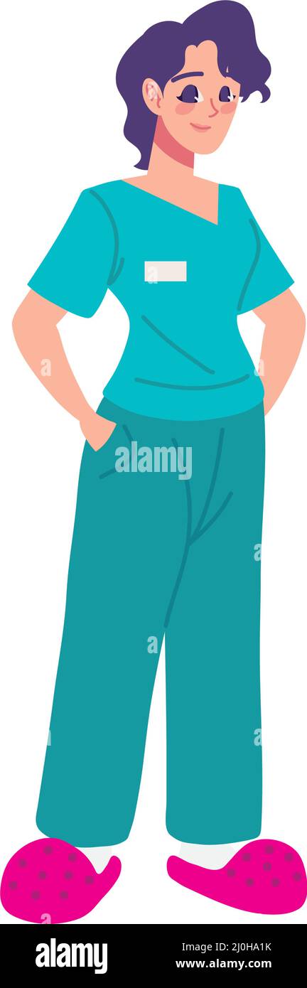 nurse female in uniform Stock Vector Image & Art - Alamy