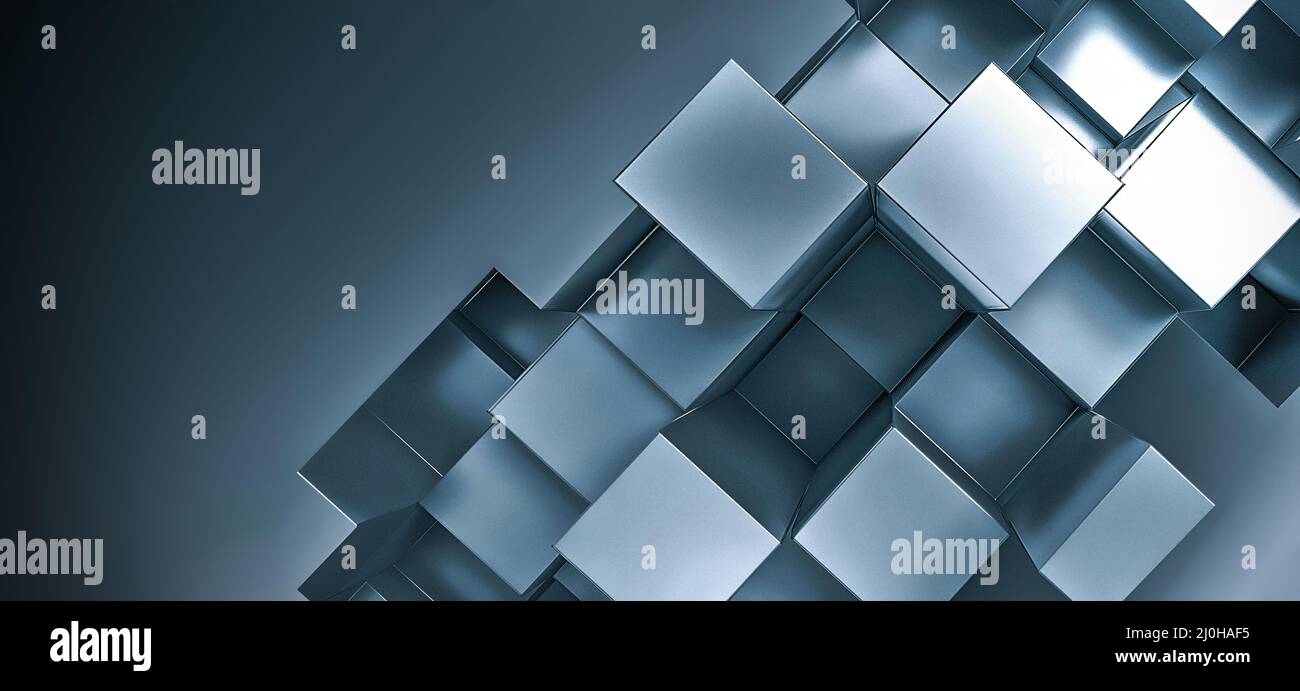 Metal squares background Stock Photo - Alamy