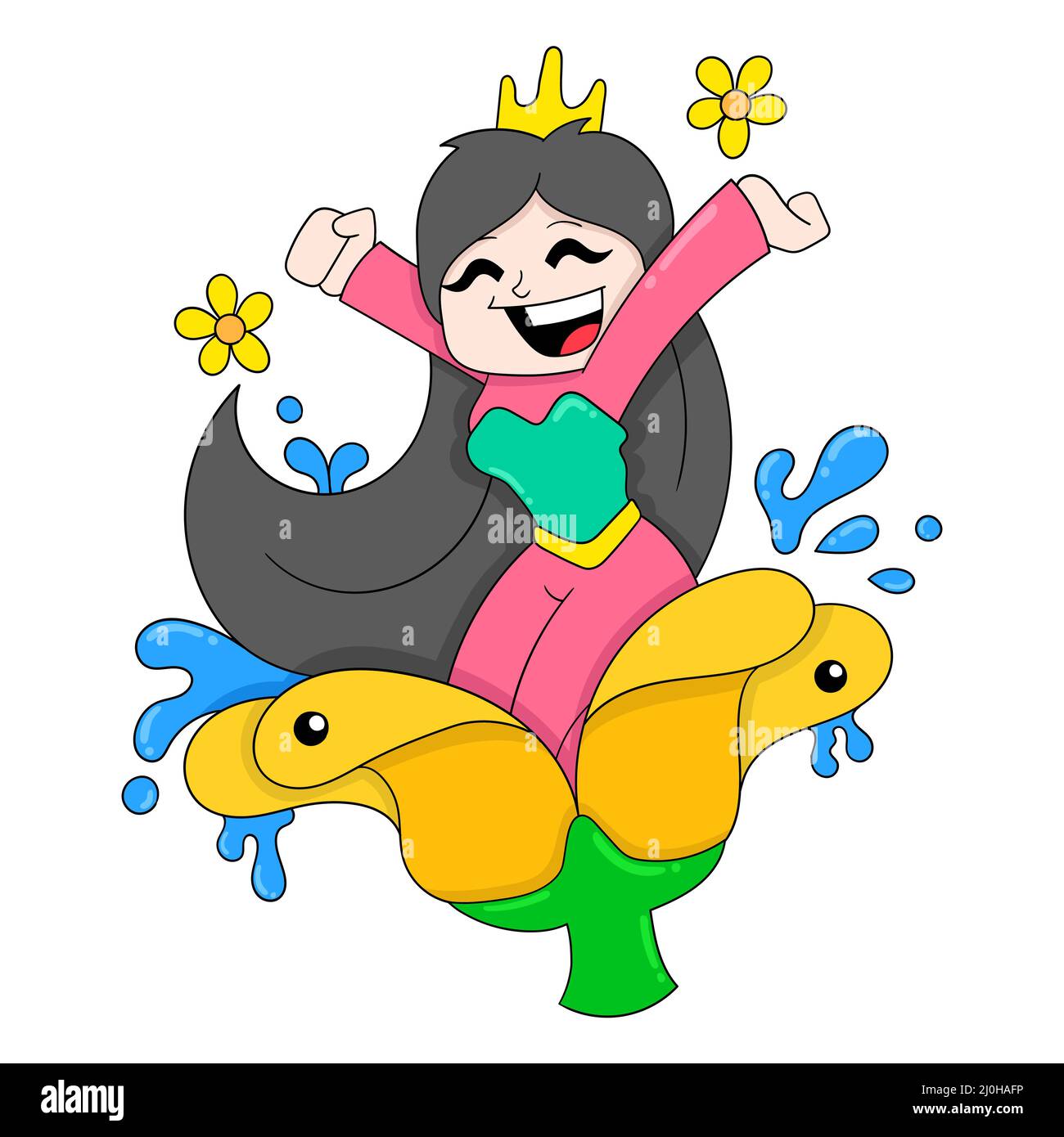 Princess character design hi-res stock photography and images - Alamy