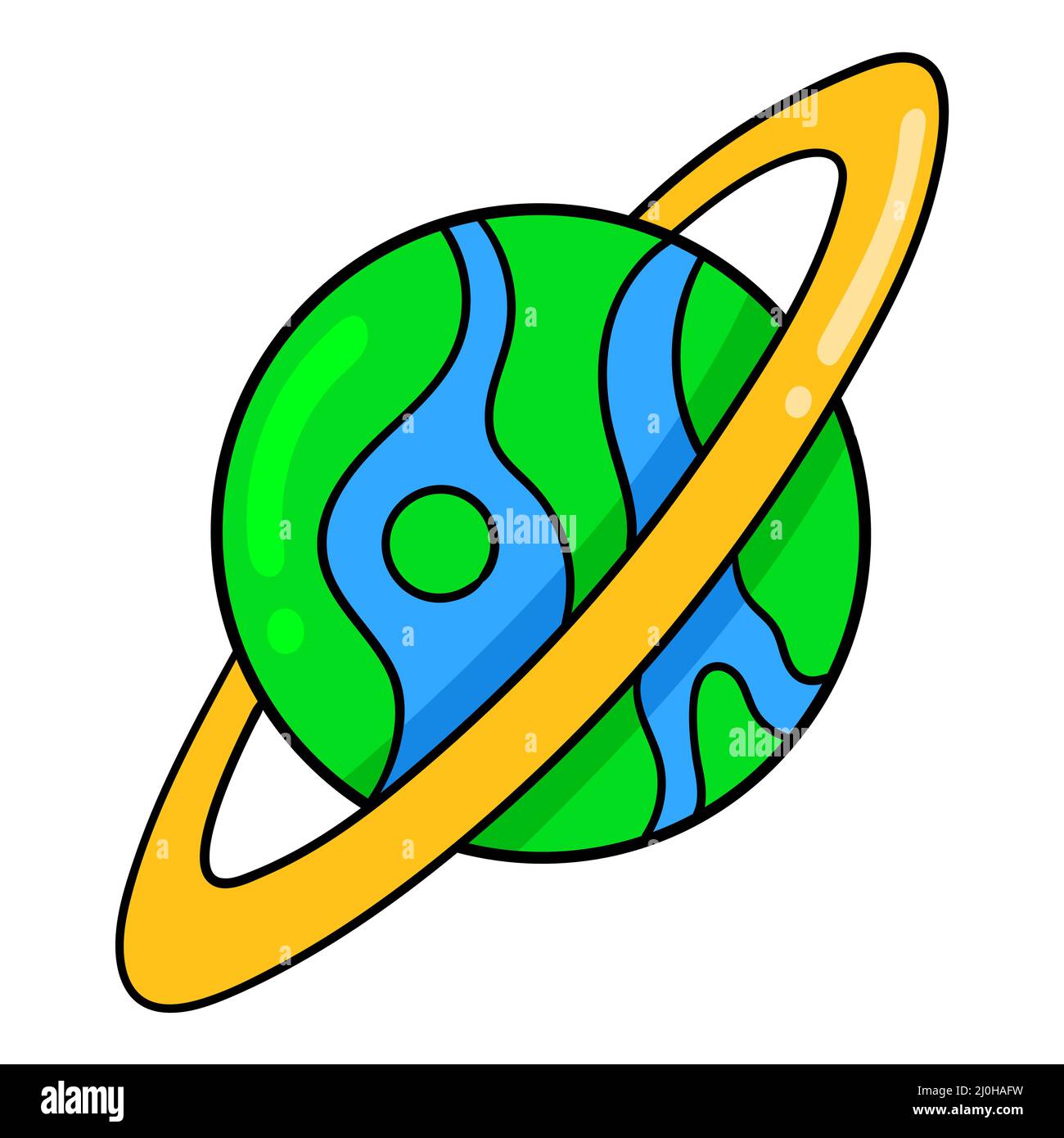 beautiful ringed planet saturn Stock Vector Image & Art - Alamy