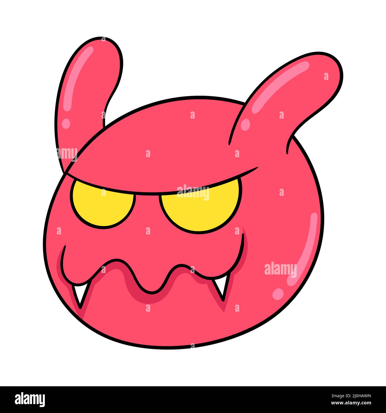 Cartoon expression monster hi-res stock photography and images - Alamy