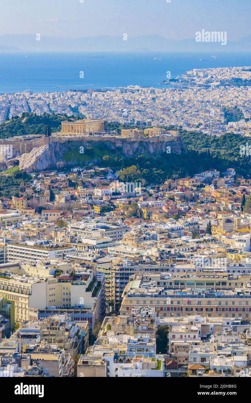 Cityscape Aerial View, Athens, Greece Stock Photo - Alamy