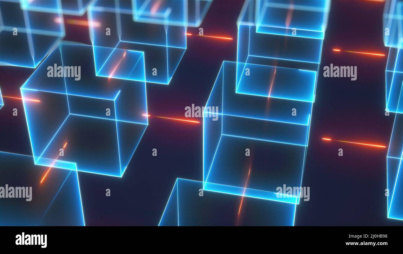 Cube network connection structure hi-res stock photography and images ...