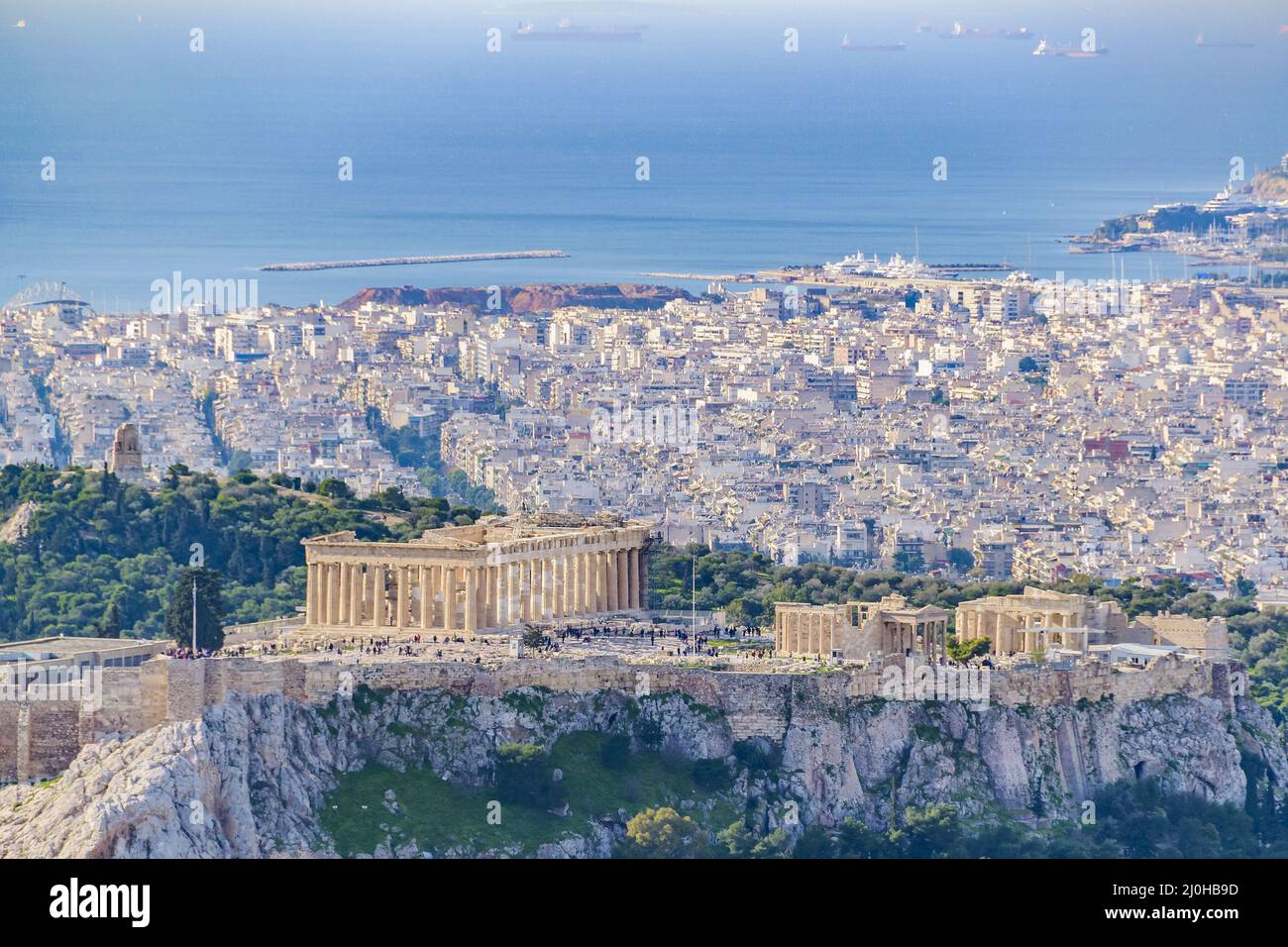 Parthenon acropolis athens aerial hi-res stock photography and images ...
