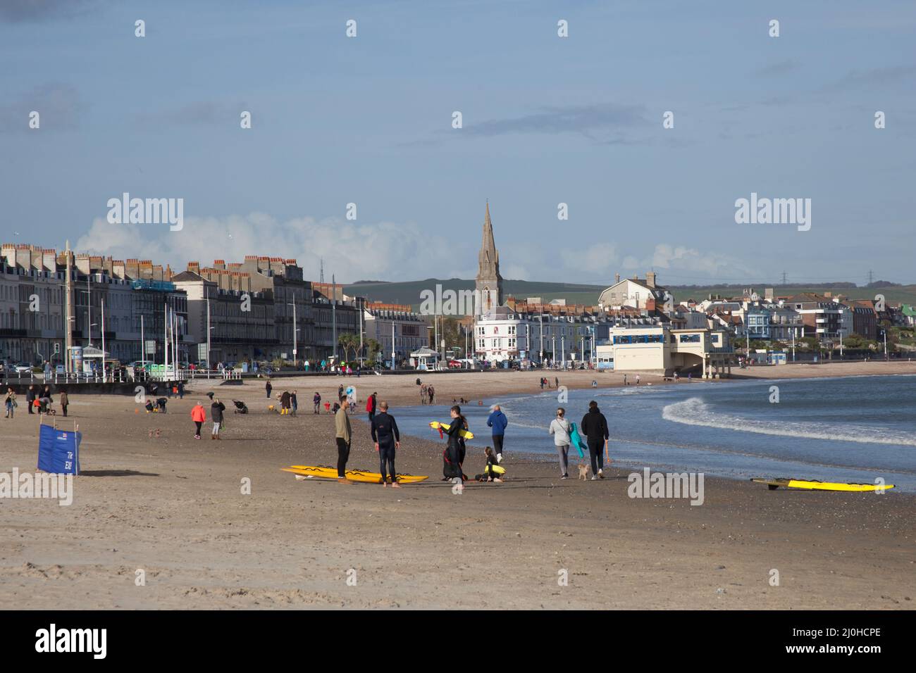 The seafront beach weymouth hi-res stock photography and images - Alamy