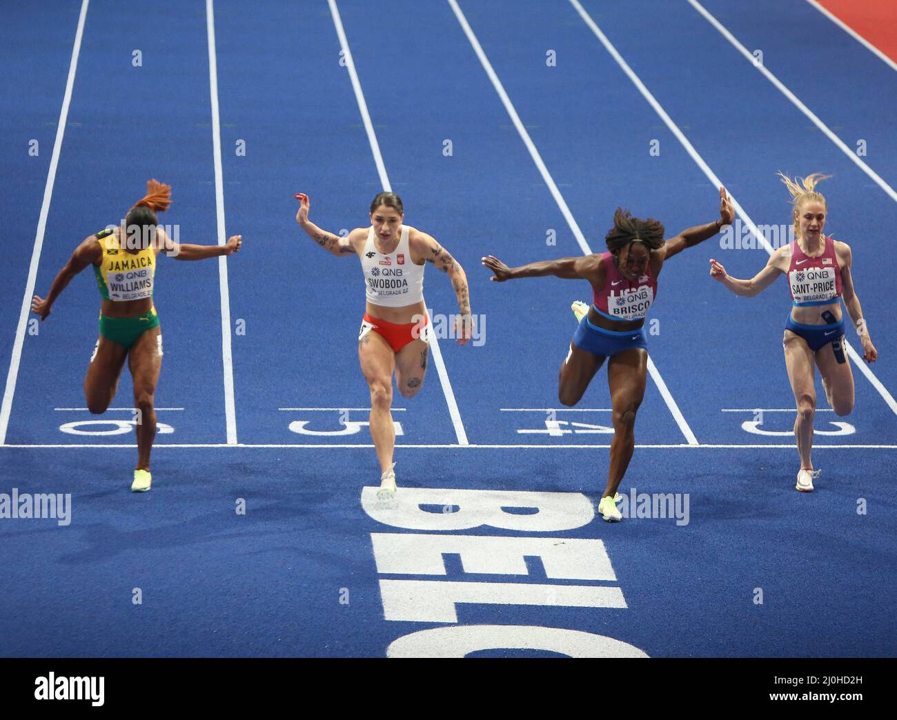 Briana WILLIAMS of Jamaica, Ewa SWOBODA of Poland, Mikiah BRISCO of USA ...