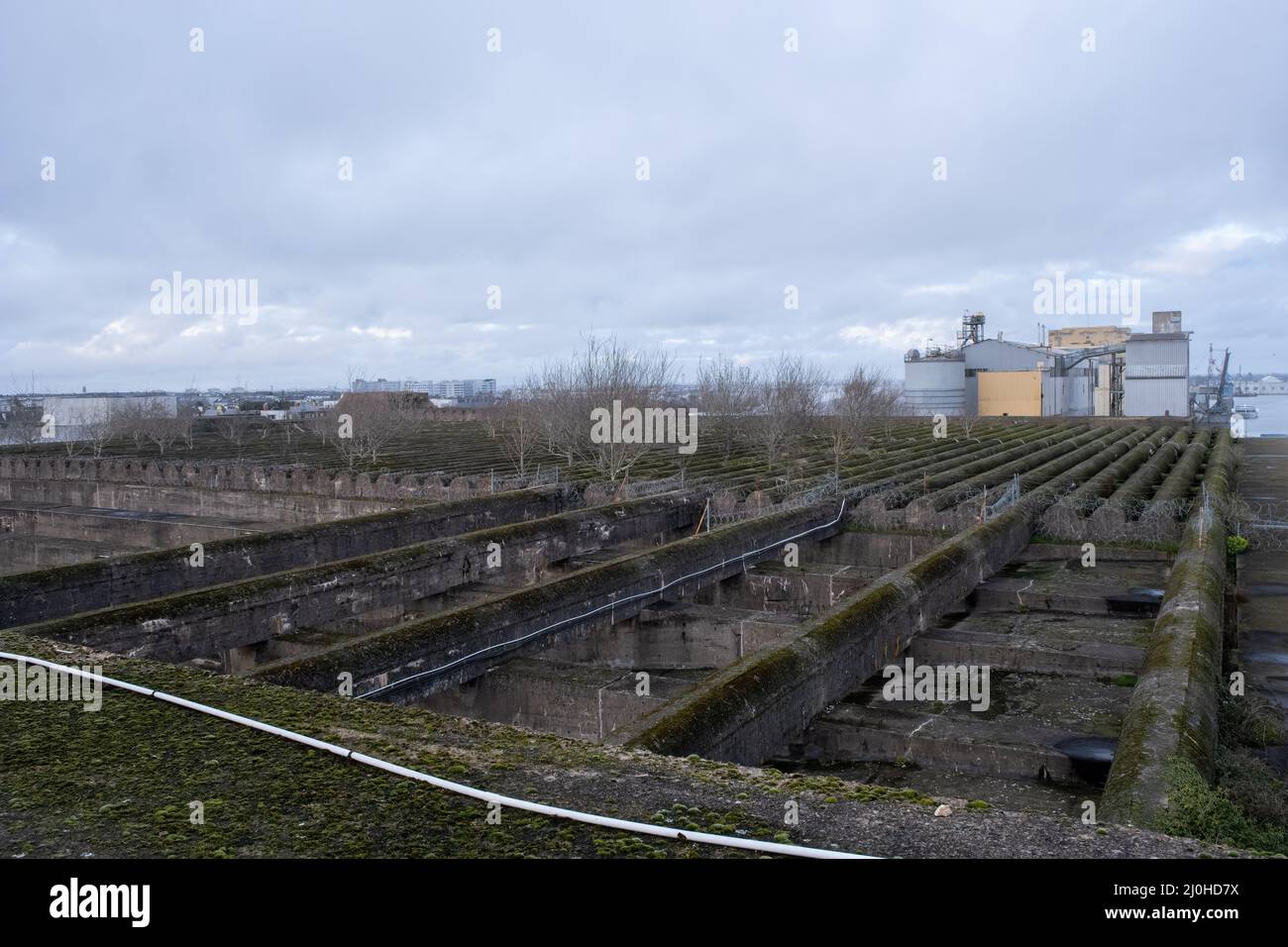 Saint Nazaire, France - March 2, 2022: German submarine base in Saint ...