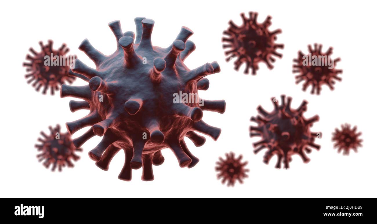 Flu virus in air for covid 19 Stock Photo - Alamy