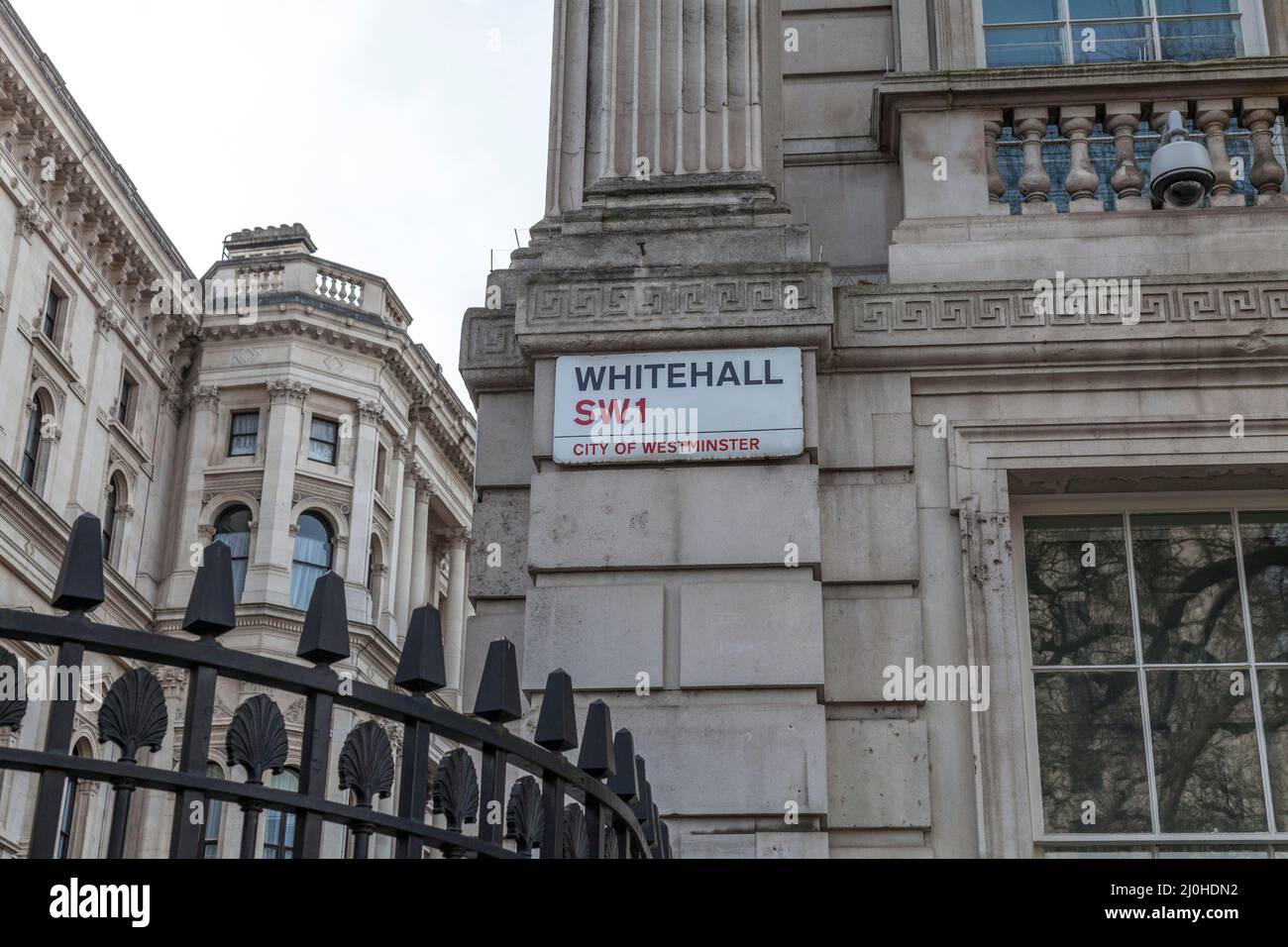 Whitehall buildings and sign in London,England,UK Stock Photo - Alamy