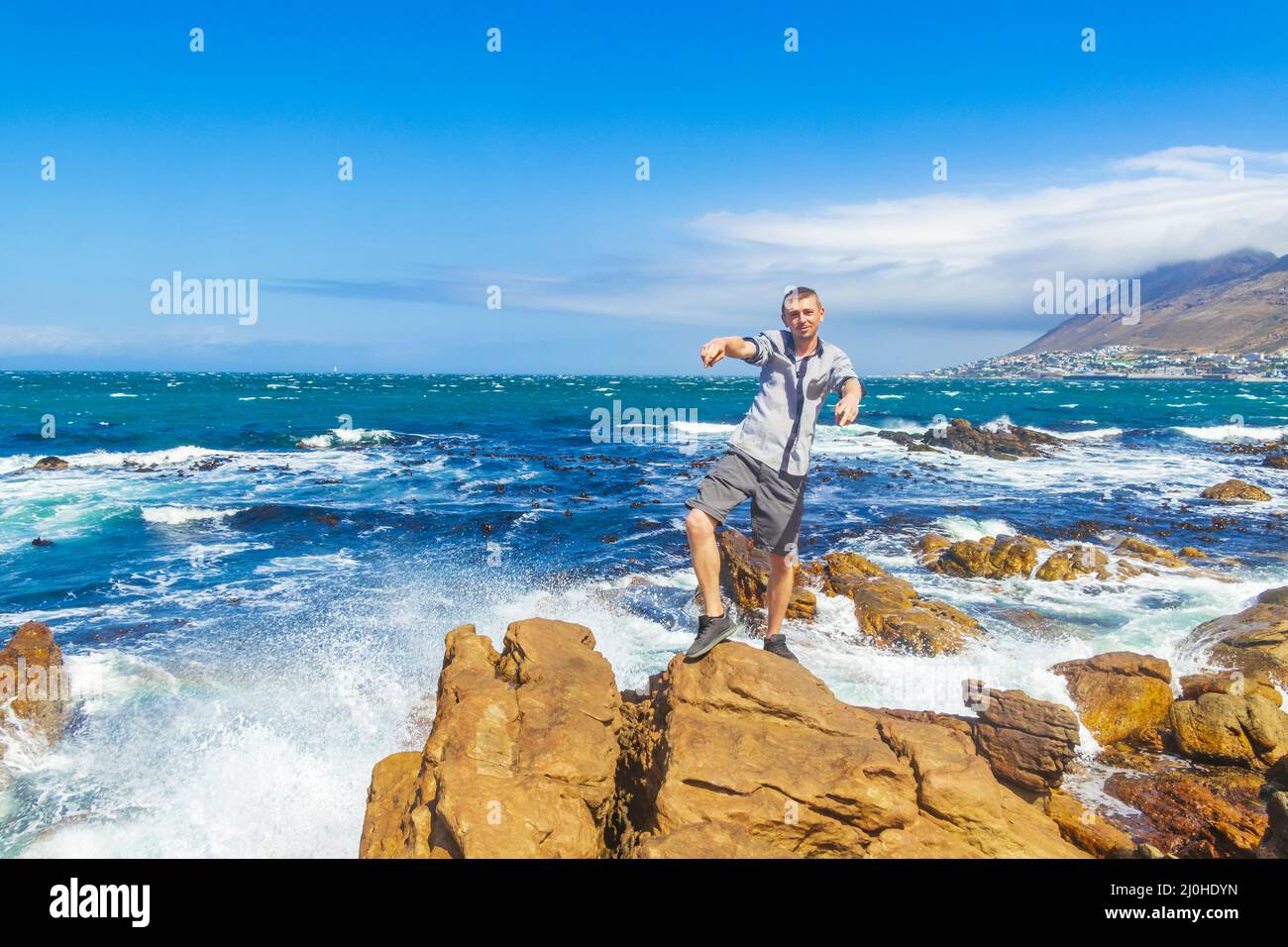 Male beach model hi-res stock photography and images - Alamy