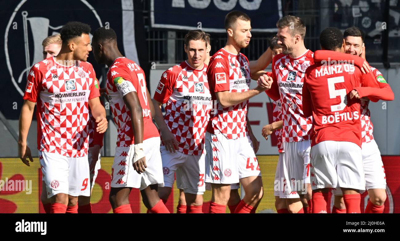 Mainz, Germany. 19th Mar, 2022. Soccer: Bundesliga, FSV Mainz 05 - Arminia Bielefeld, Matchday ...