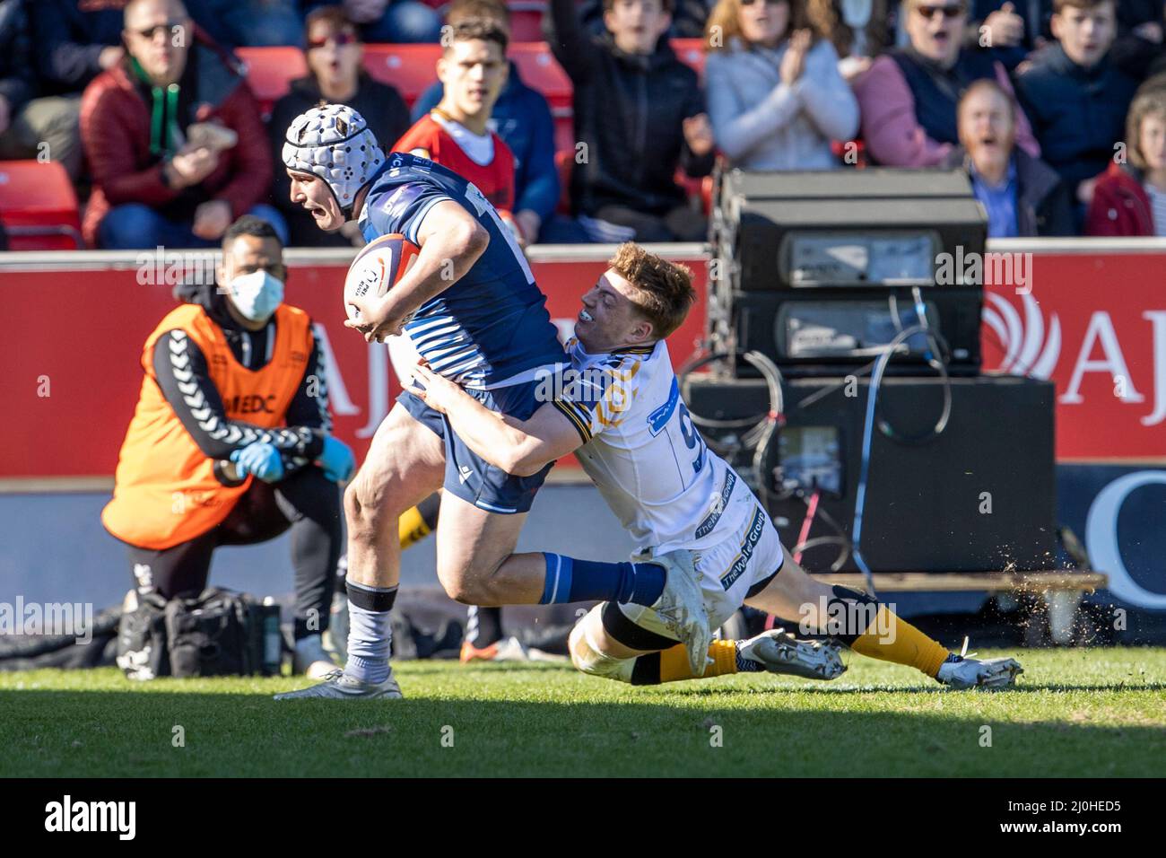19th March 2022 ; AJ Bell Stadium, Sale, England; Premiership Rugby Cup ...