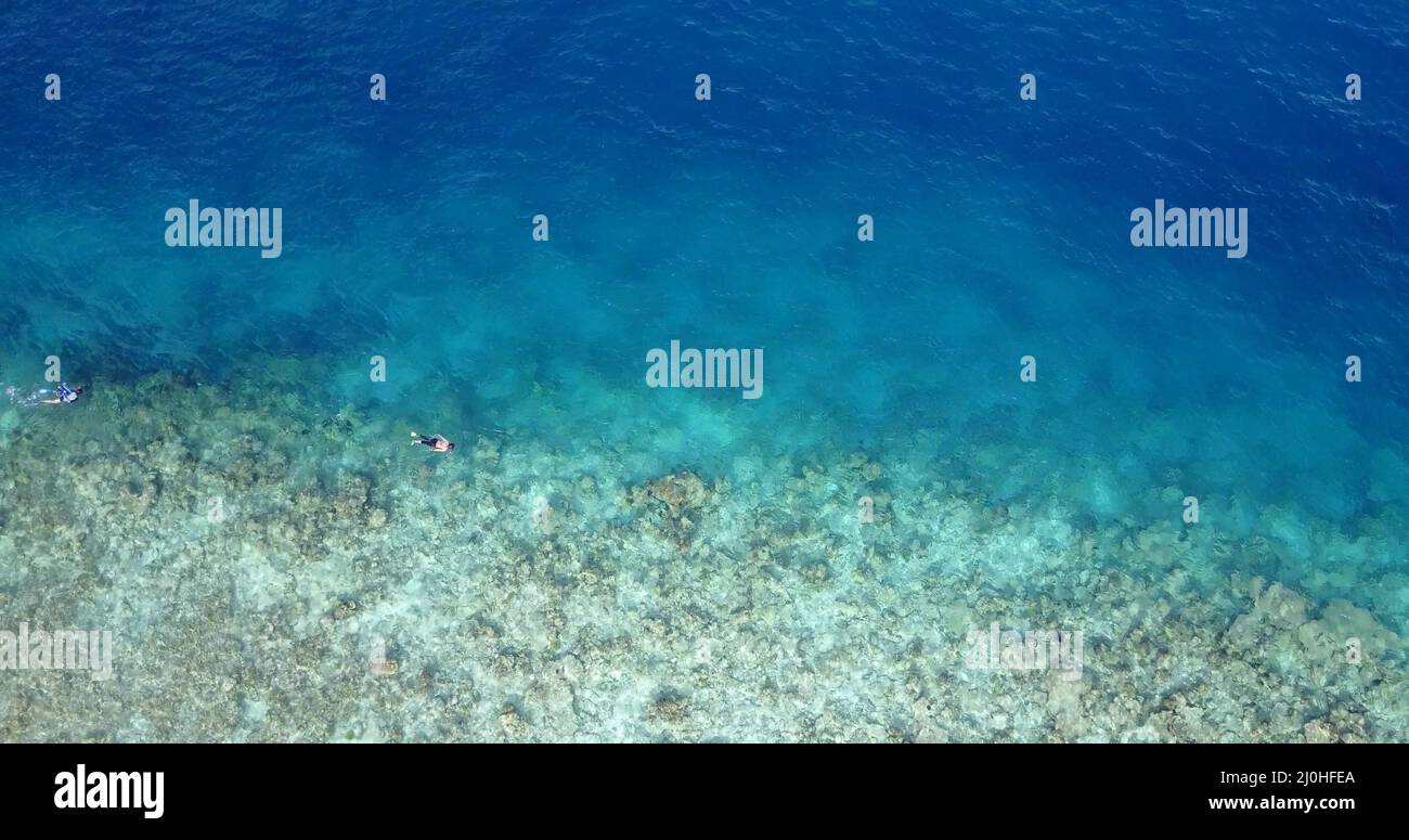Aerial view of the water of the ocean Stock Photo - Alamy
