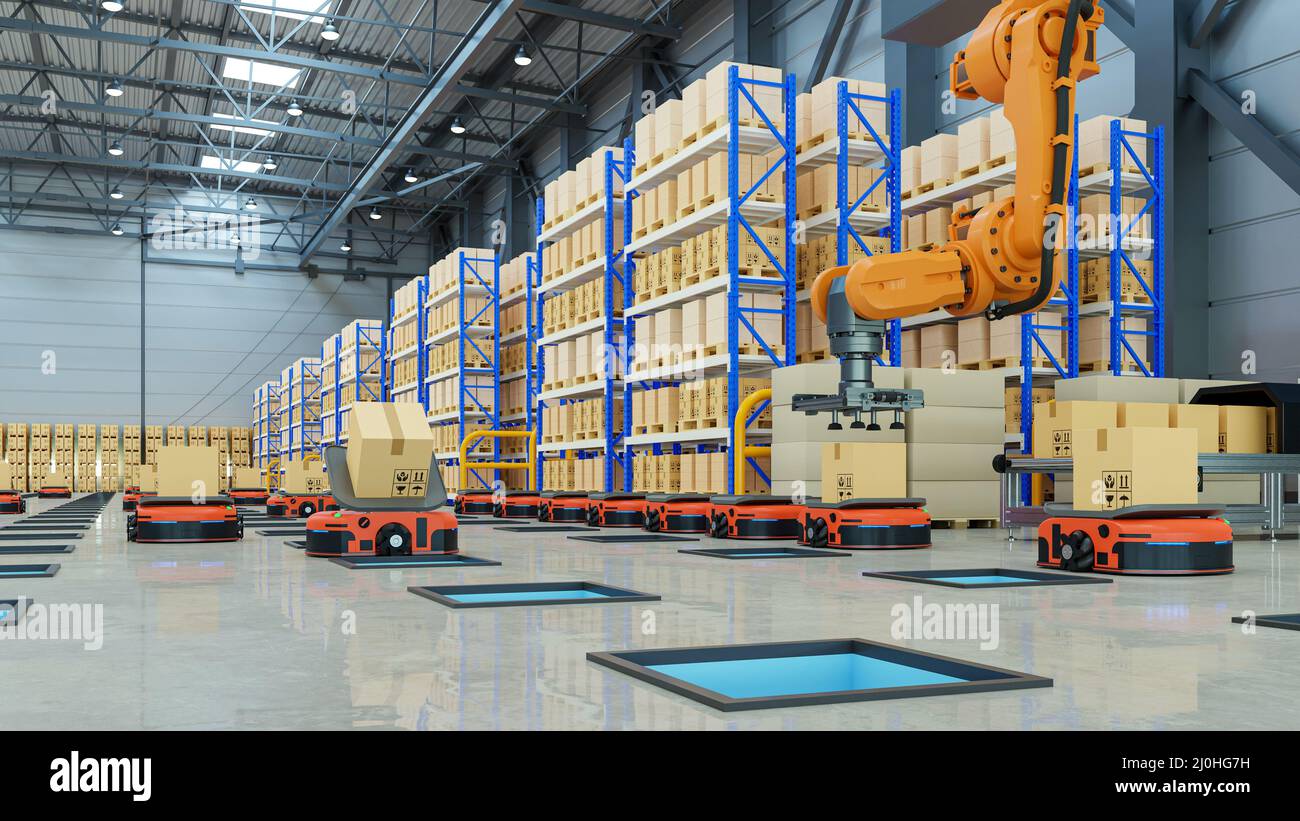 Robotic arm for packing with producing and maintaining logistics ...
