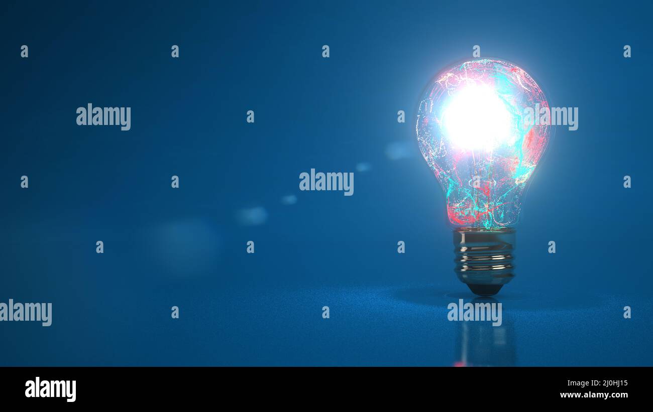 Light Bulb Color Splash Stock Photo - Alamy