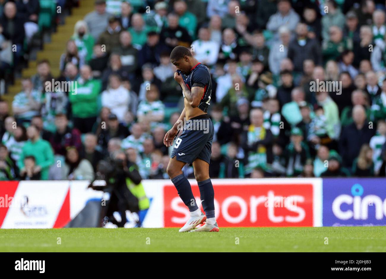 Ross County's Kayne Ramsay after being sent off during the cinch ...